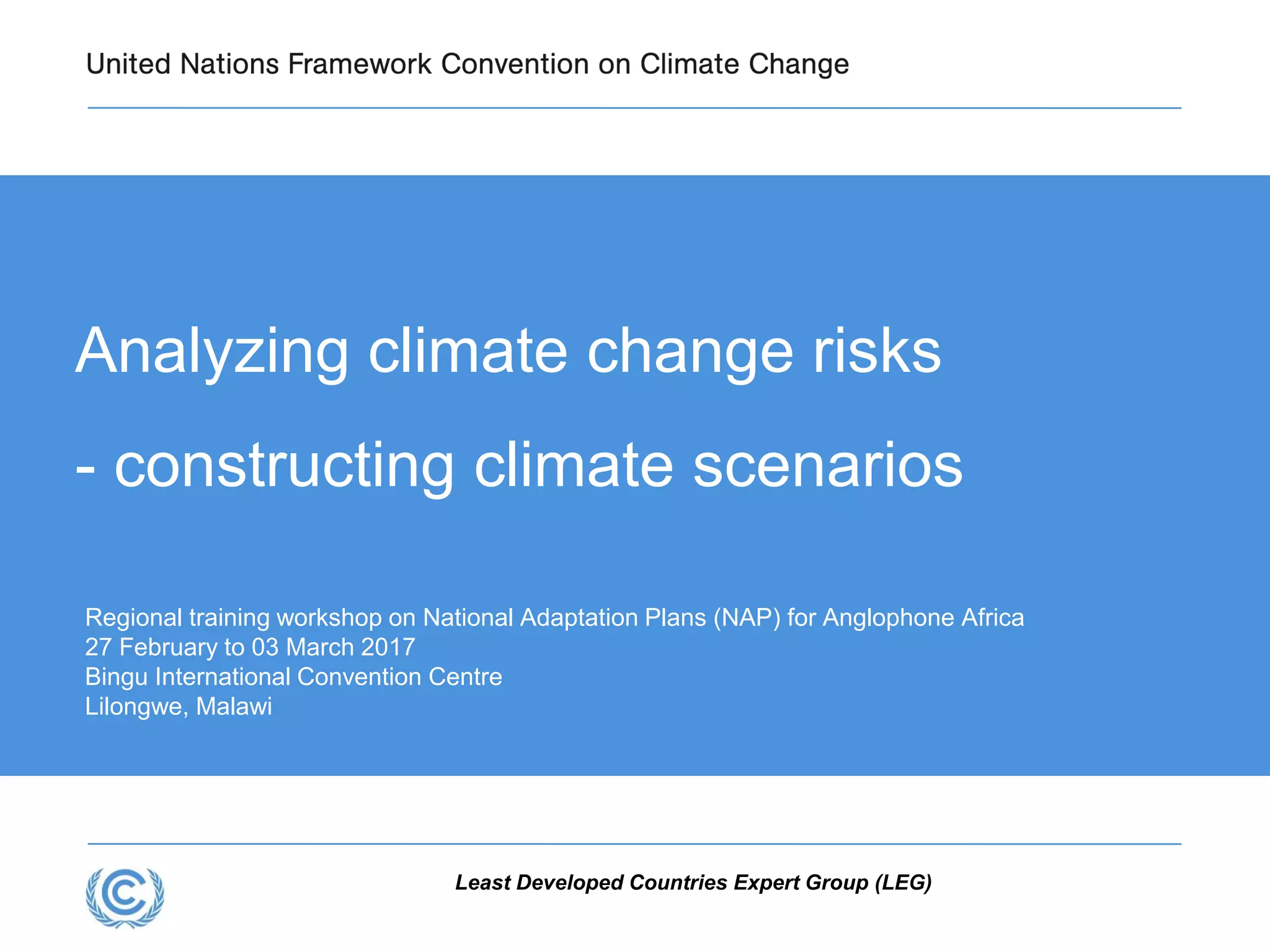 Analyzing climate change risks_constructing climate scenarios | PDF