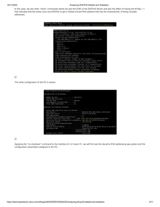 Analyzing dhc pv6 stateful and stateless | PDF