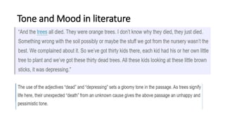 Analyzing drama / Tone and Mood | PPTX