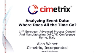 Analyzing event data: Where Does All the Time Go? | PPT
