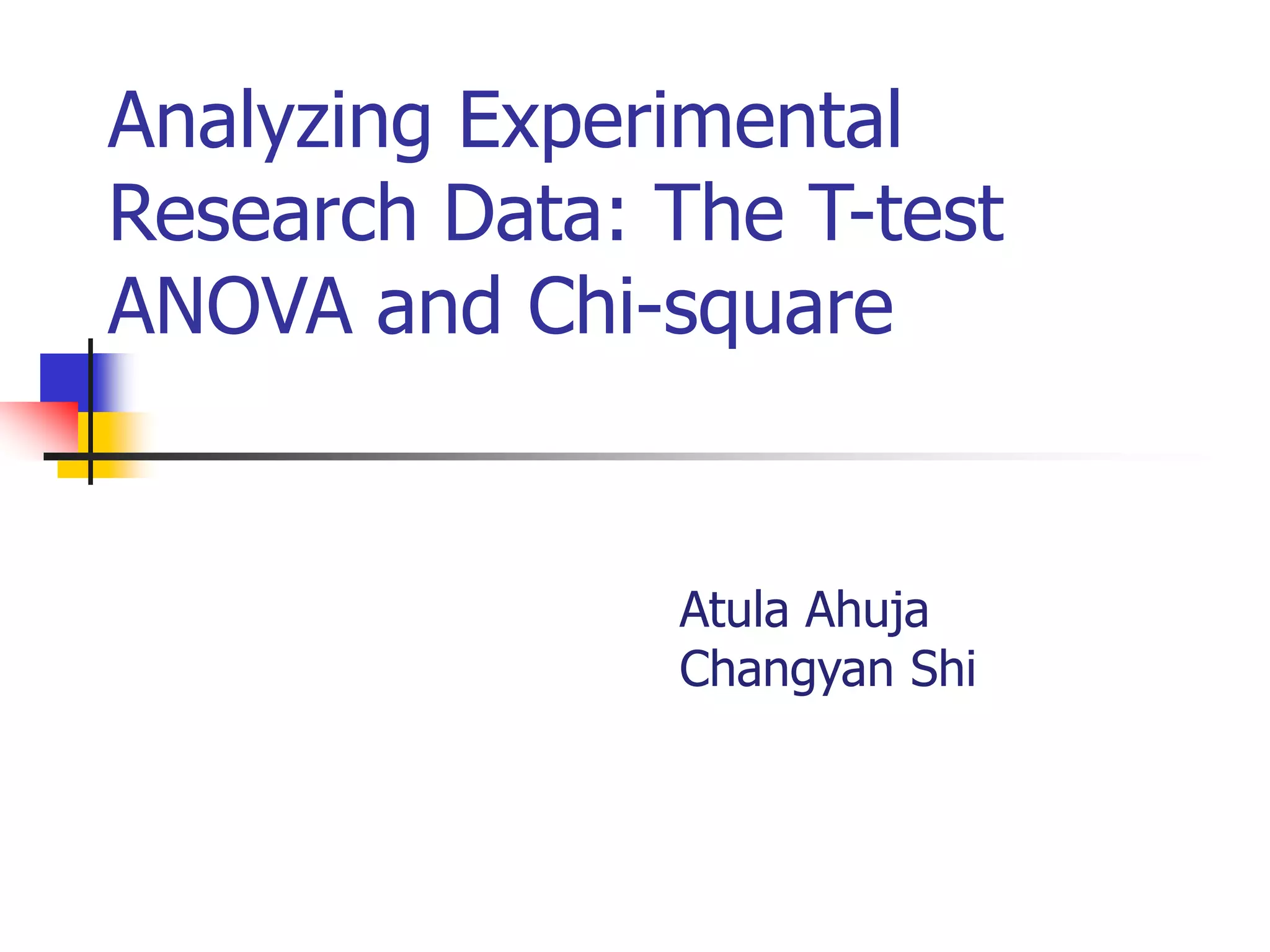 Analyzing experimental research data | PDF | Standardized Testing ...