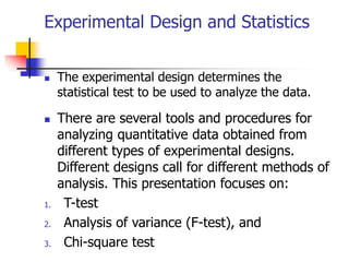 Analyzing experimental research data | PPT