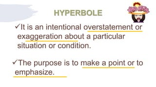 Analyzing figures of speech hyperbole and irony | PPTX