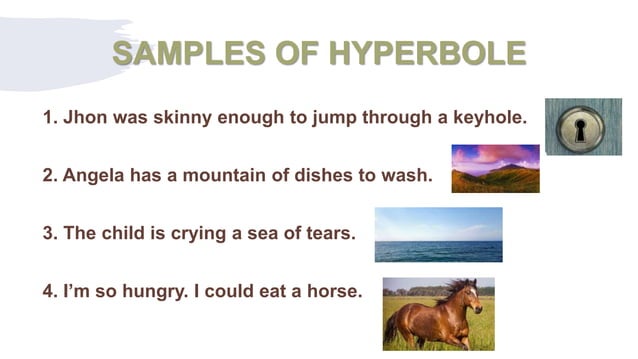 Analyzing figures of speech hyperbole and irony | PPTX