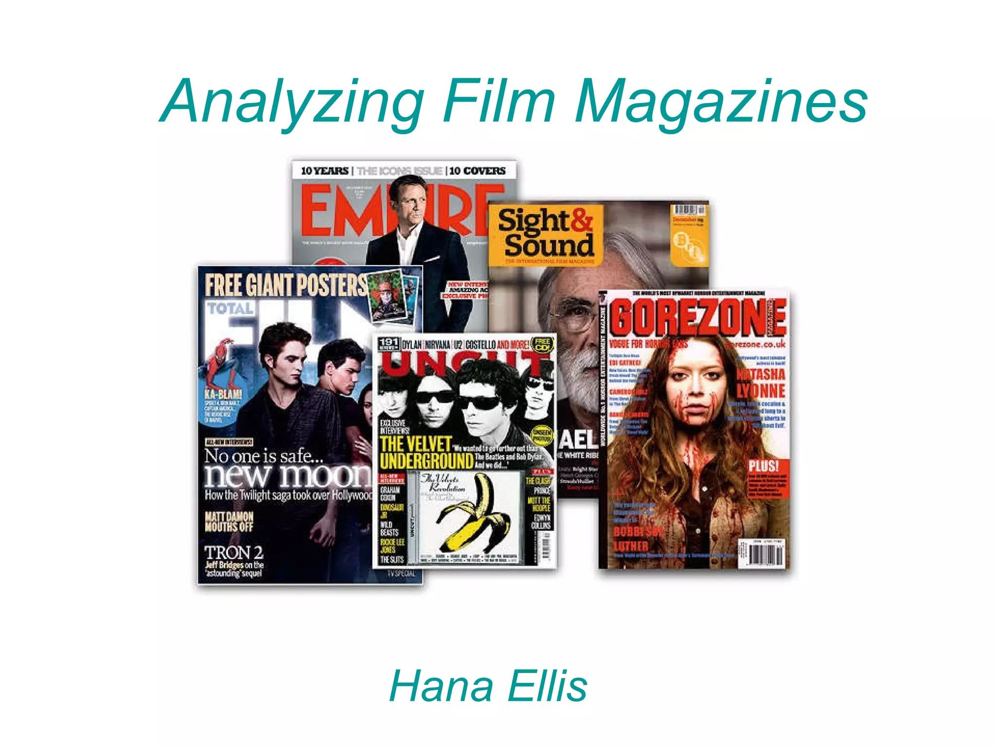 Analyzing film magazines | PPT