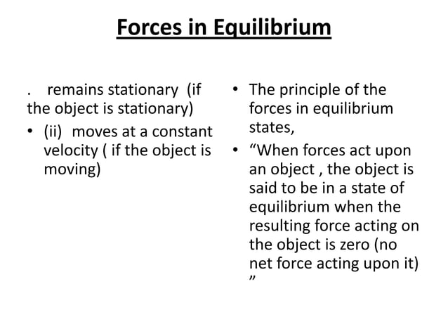 Analyzing forces in equilibrium | PPTX