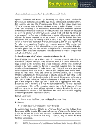 Analyzing Iago S Speech In Shakespeare S Othello | PDF