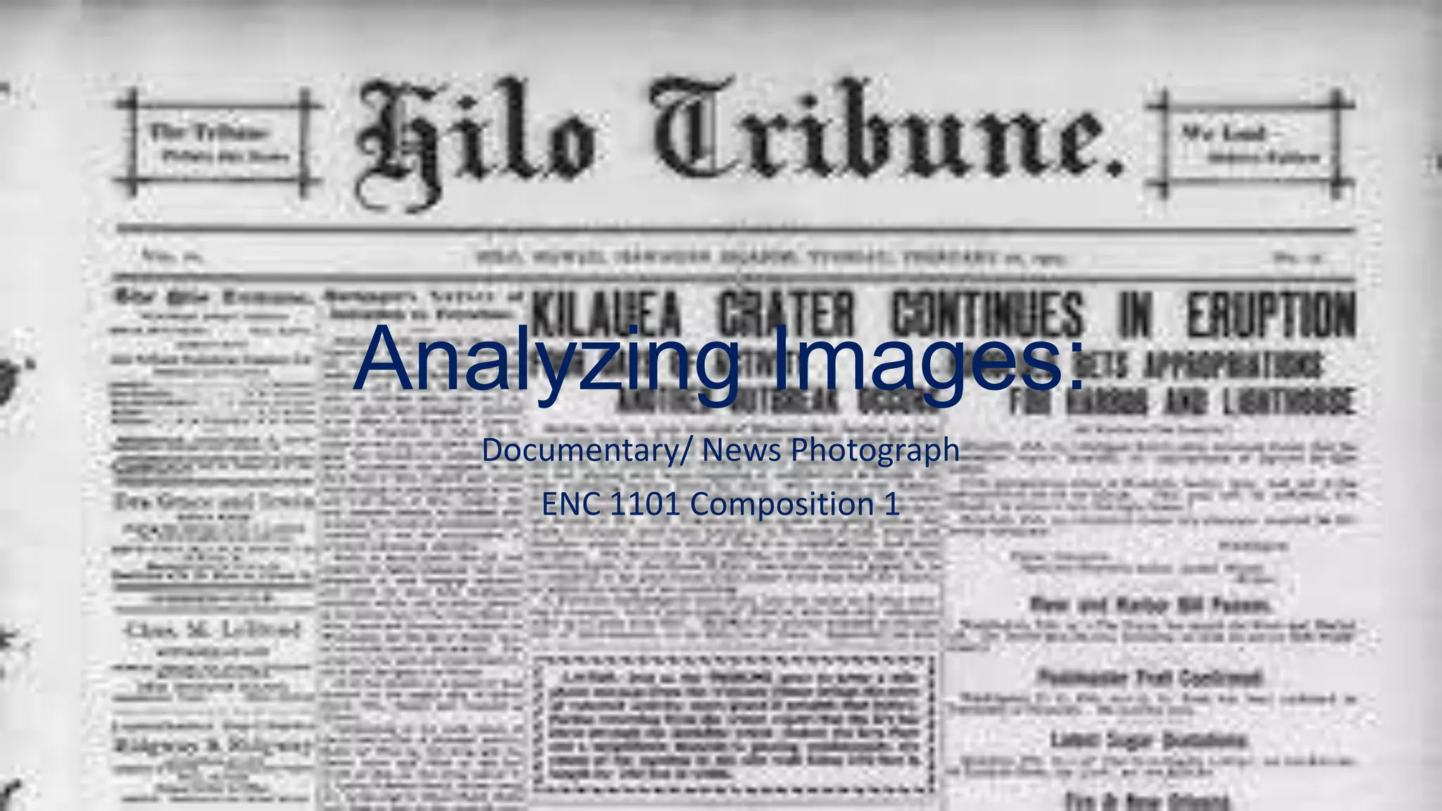 Analyzing images | PPTX