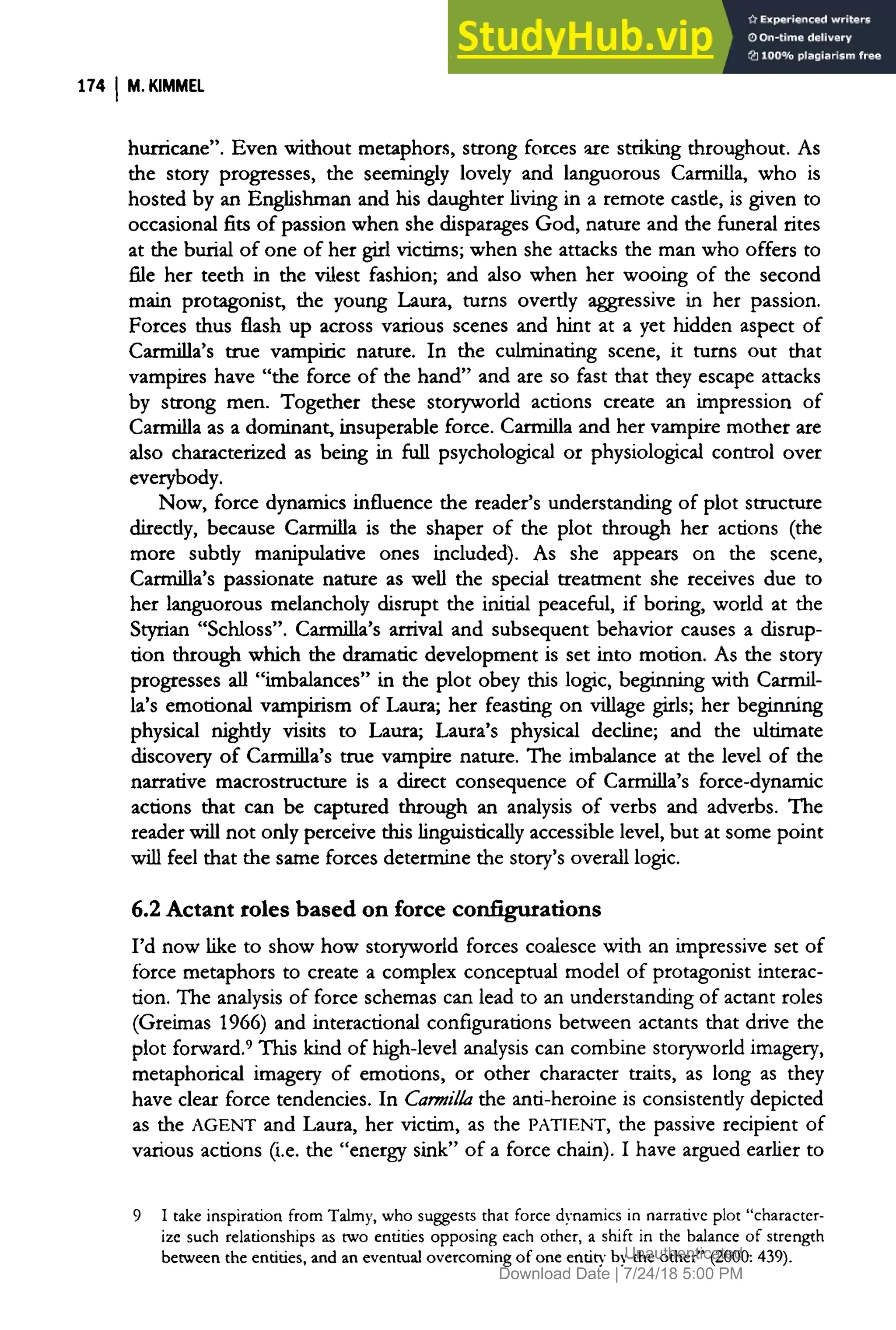 Analyzing Image Schemas In Literature | PDF