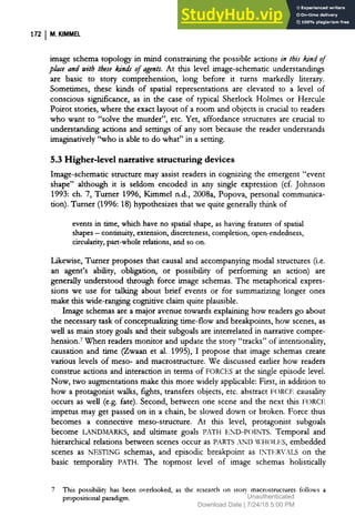 Analyzing Image Schemas In Literature | PDF
