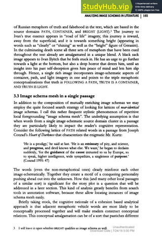 Analyzing Image Schemas In Literature | PDF