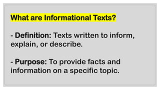 ANALYZING INFORMATIONAL TEXT G5 MONDAY LESSON.pptx