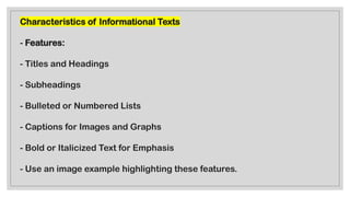 ANALYZING INFORMATIONAL TEXT G5 MONDAY LESSON.pptx