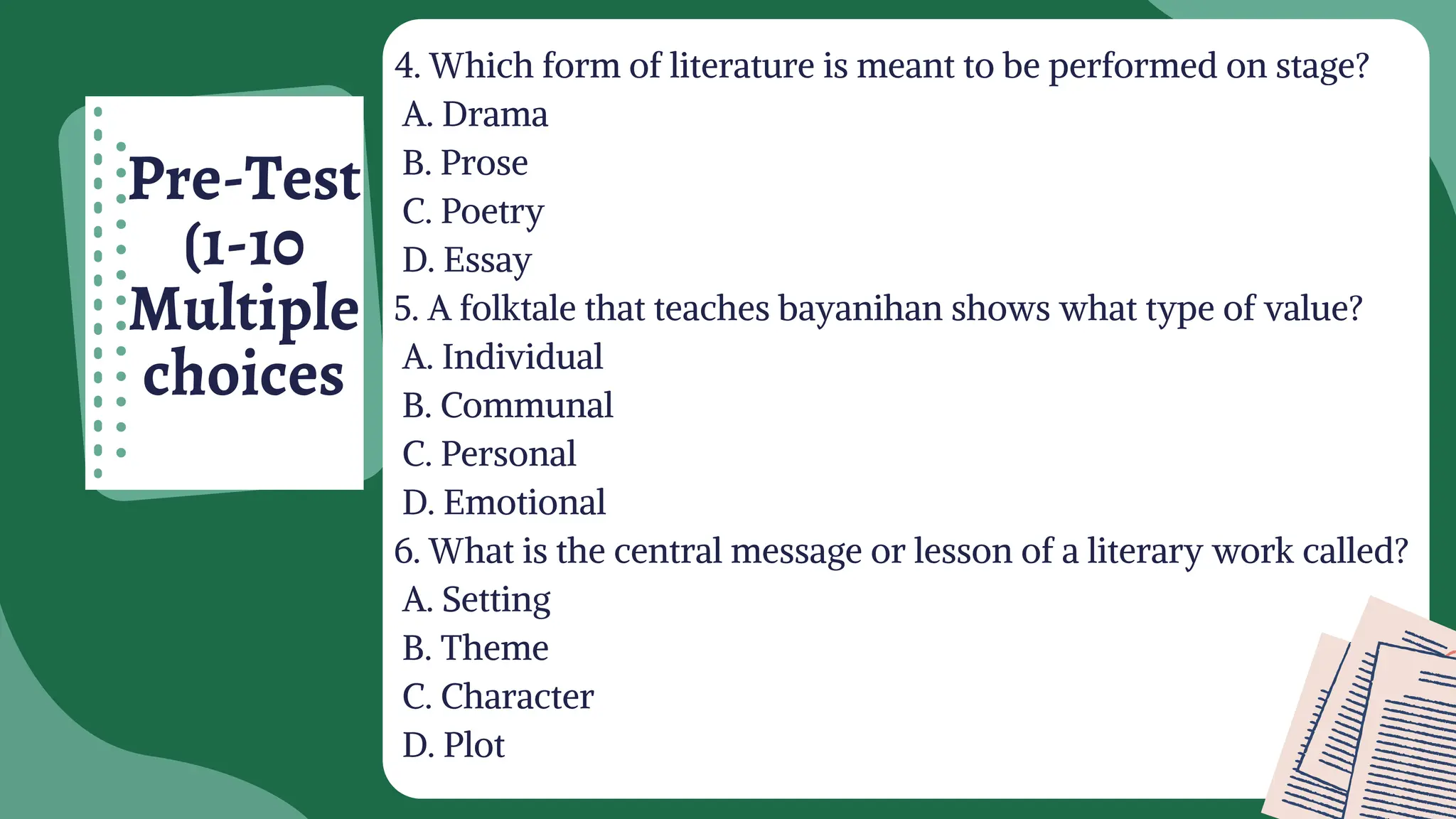 Analyzing Literature with Key Ideas and Details Education Presentation ...