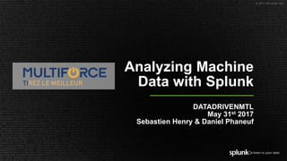 Analyzing machine data with splunk | PPTX