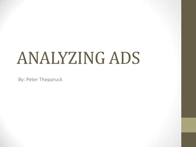 Analyzing magazine ads | PPT