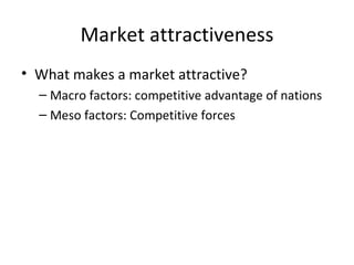 Analyzing market attrativeness | PPT