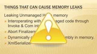 Analyzing memory usage and leaks | PPTX
