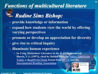 Analyzing multicultural literature | PPTX