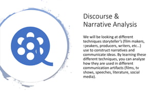 Analyzing narrative and discourse | PPTX