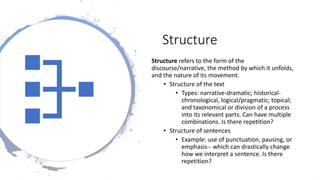 Analyzing narrative and discourse | PPTX