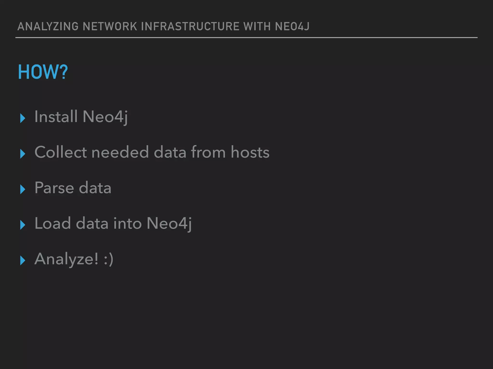 Analyzing network infrastructure with Neo4j | PDF