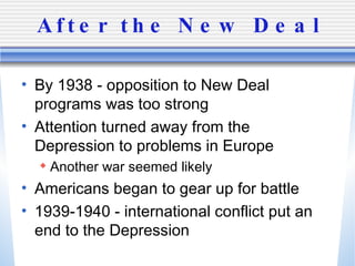 Analyzing New Deal | PPT | Economy | Business and Finance