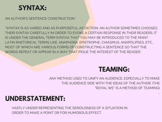 Analyzing nonfiction and rhetoric 1 (rhetorical strategies) | PPT