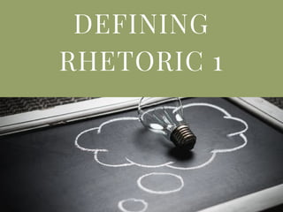 Analyzing nonfiction and rhetoric 1 (rhetorical strategies) | PPT