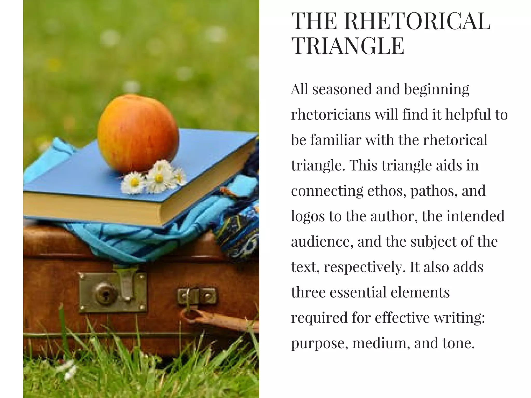 Analyzing nonfiction and rhetoric 2 (ethos, pathos, logos & the ...