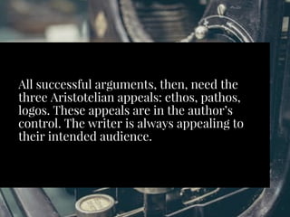 Analyzing nonfiction and rhetoric 2 (ethos, pathos, logos & the ...
