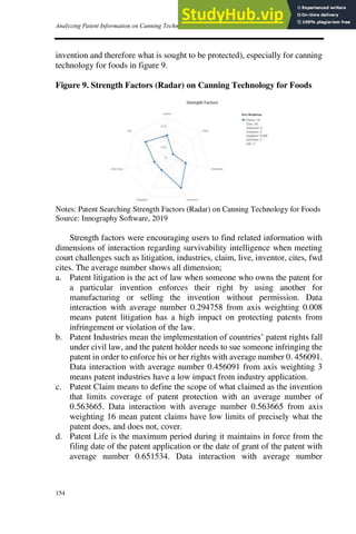 Analyzing Patent Information on Canning Technology for Food to Enhance ...