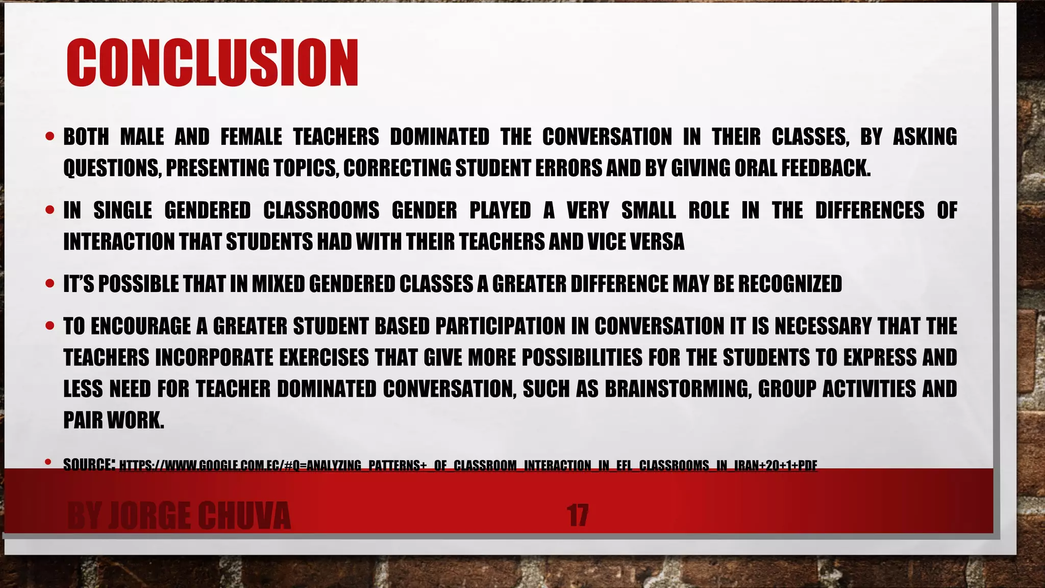 Analyzing patterns of classroom interaction | PPT | Educational Assessment | Education