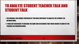 Analyzing patterns of classroom interaction | PPT | Educational Assessment | Education