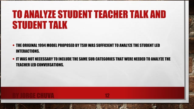 Analyzing Patterns Of Classroom Interaction Ppt