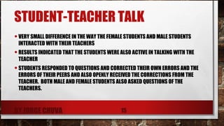 Analyzing patterns of classroom interaction | PPT | Educational ...