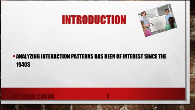 Analyzing Patterns Of Classroom Interaction Ppt