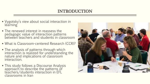 Analyzing Patterns Of Classroom Interaction In Iran Ppt