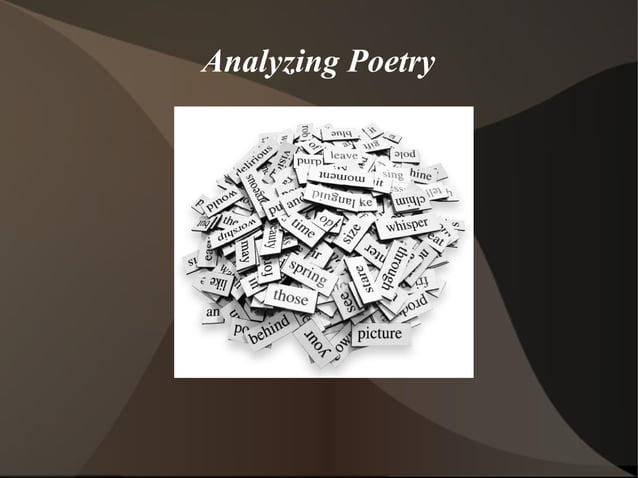 Analyzing poetry presentation | PPT