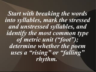 Analyzing poetry presentation | PPT