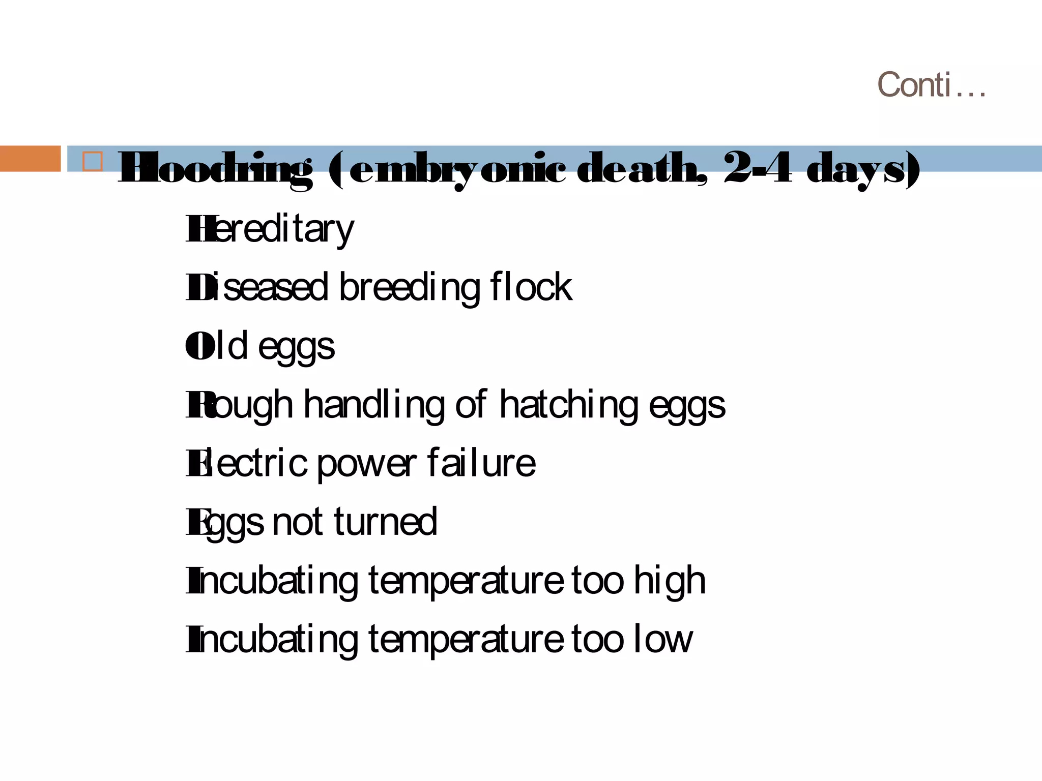 Analyzing poor hatchability | PPT