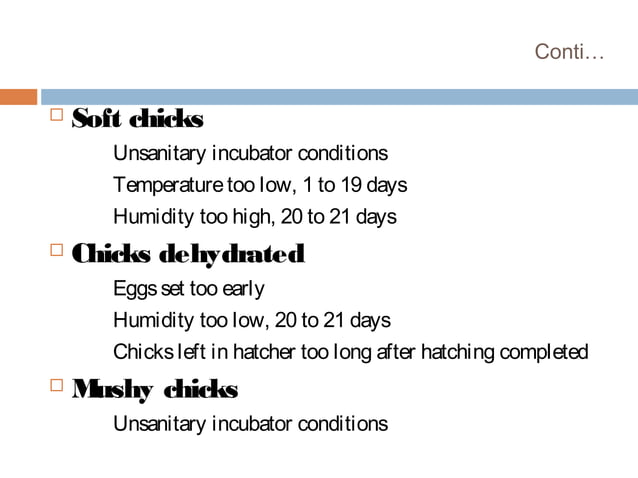 Analyzing poor hatchability | PPT