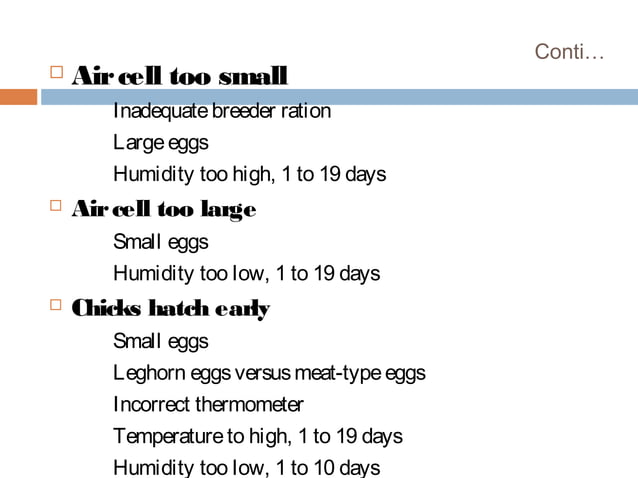 Analyzing poor hatchability | PPT