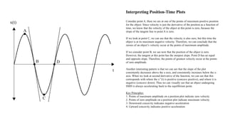 Analyzing position time plots | PPT