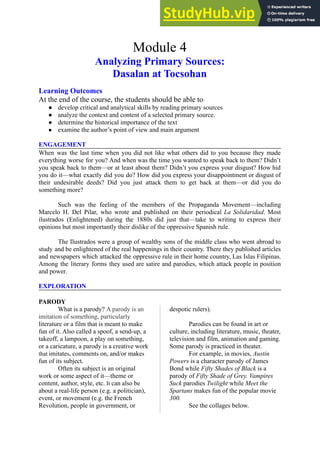 Analyzing Primary Sources Dasalan At Tocsohan | PDF