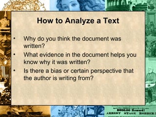 Analyzing primary sources power point | PPT
