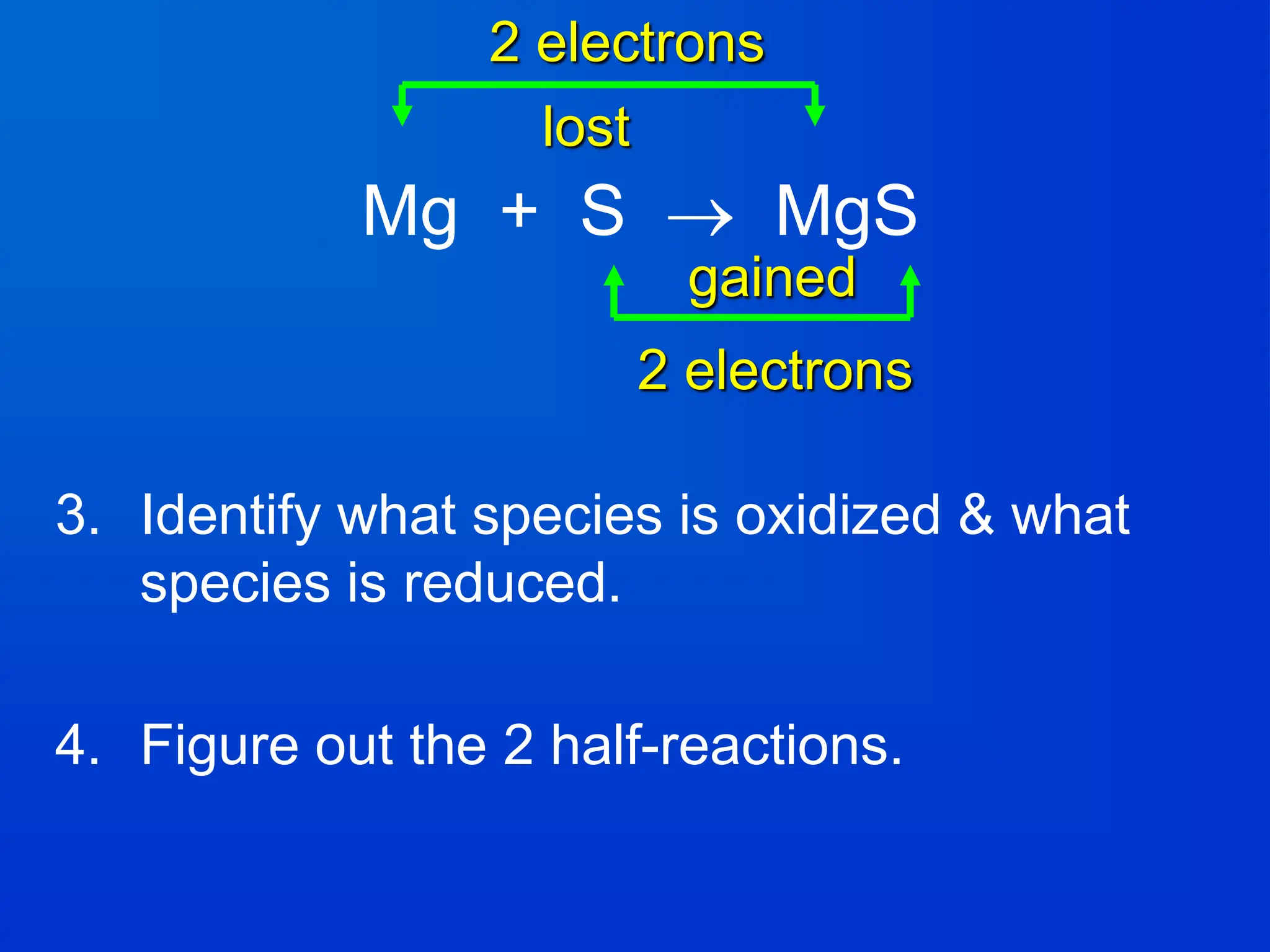 Analyzing Redox Equations.ppt that clarifies both reduction and ...