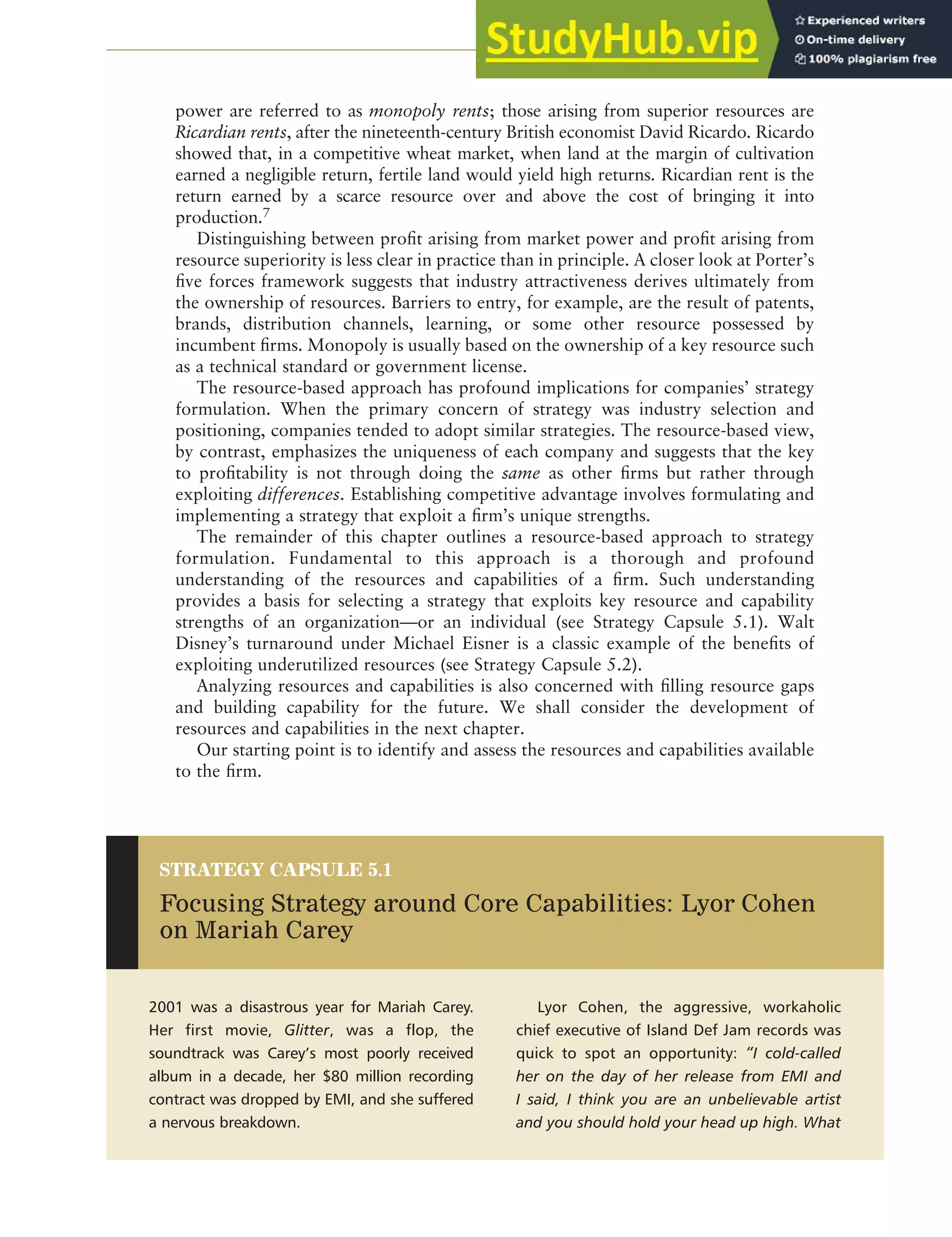 Analyzing Resources And Capabilities | PDF