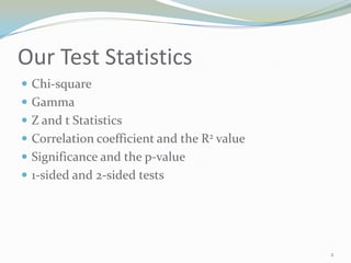 Analyzing Statistical Results | PPTX