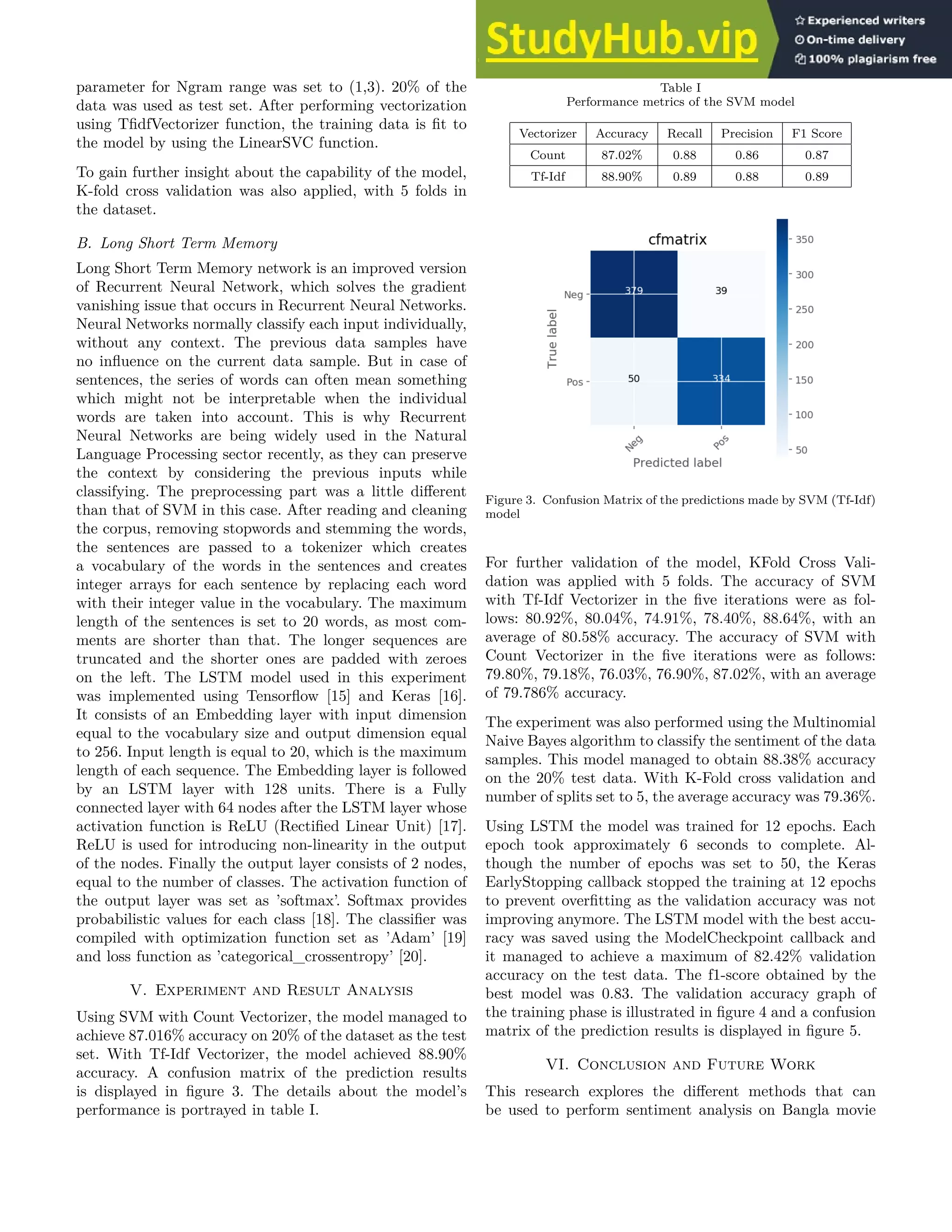Analyzing Sentiment Of Movie Reviews In Bangla By Applying Machine Learning Techniques | PDF